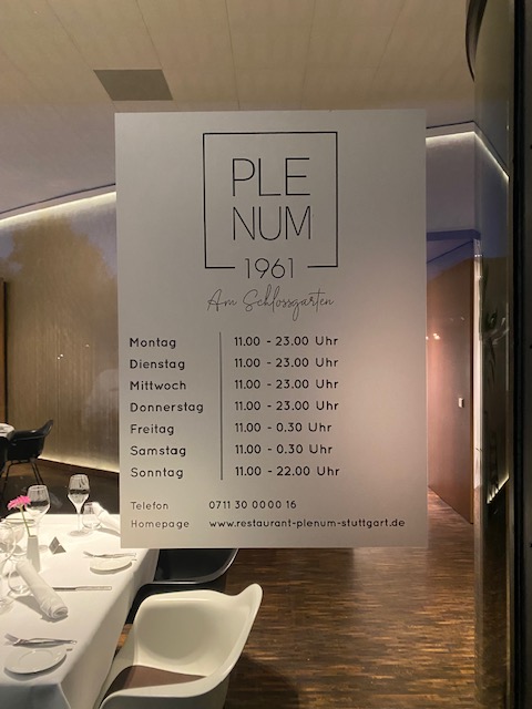 STUTTGART | Restaurant Plenum, in Baden-Württemberg’s State Parliament ...