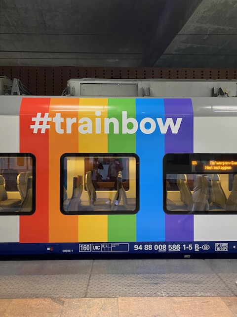 NMBS / SNCB dons train in rainbow colours for pride – Trip By Trip